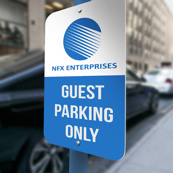 Custom Parking Signs With Logo Custom Parking Signs